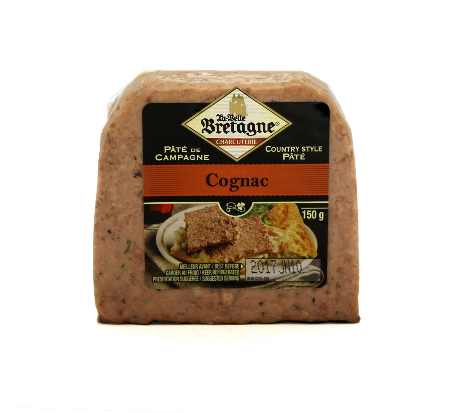 Pâté de campagne au cognac La Belle Bretagne 150 G - Fruiterie Potager