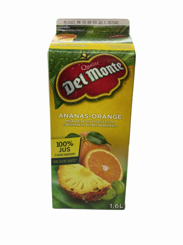 Jus Mélange Ananas Orange Del Monte 1.6 L - Fruiterie Potager