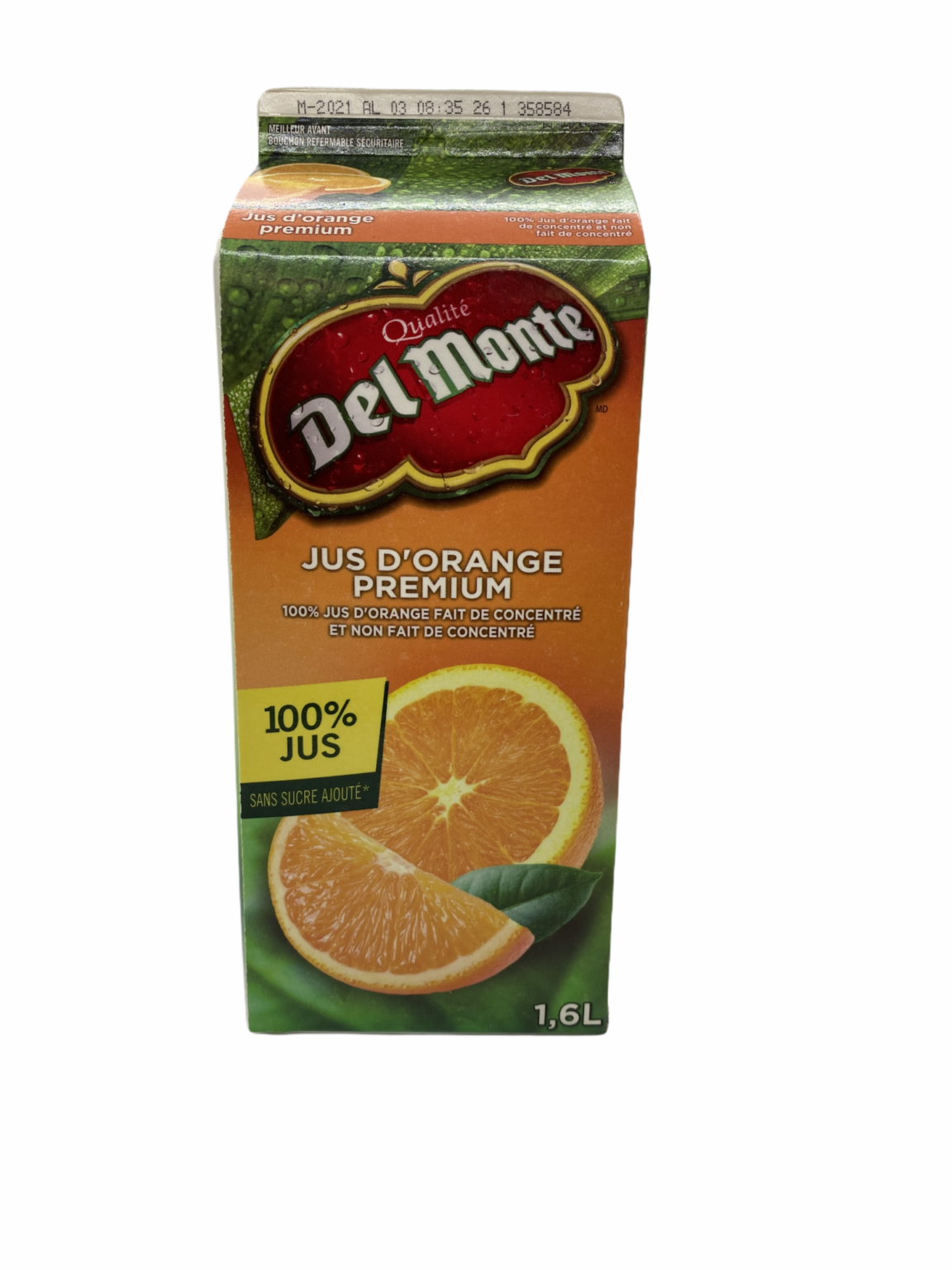 Jus D'Orange premium Del Monte 1.6 L - Fruiterie Potager